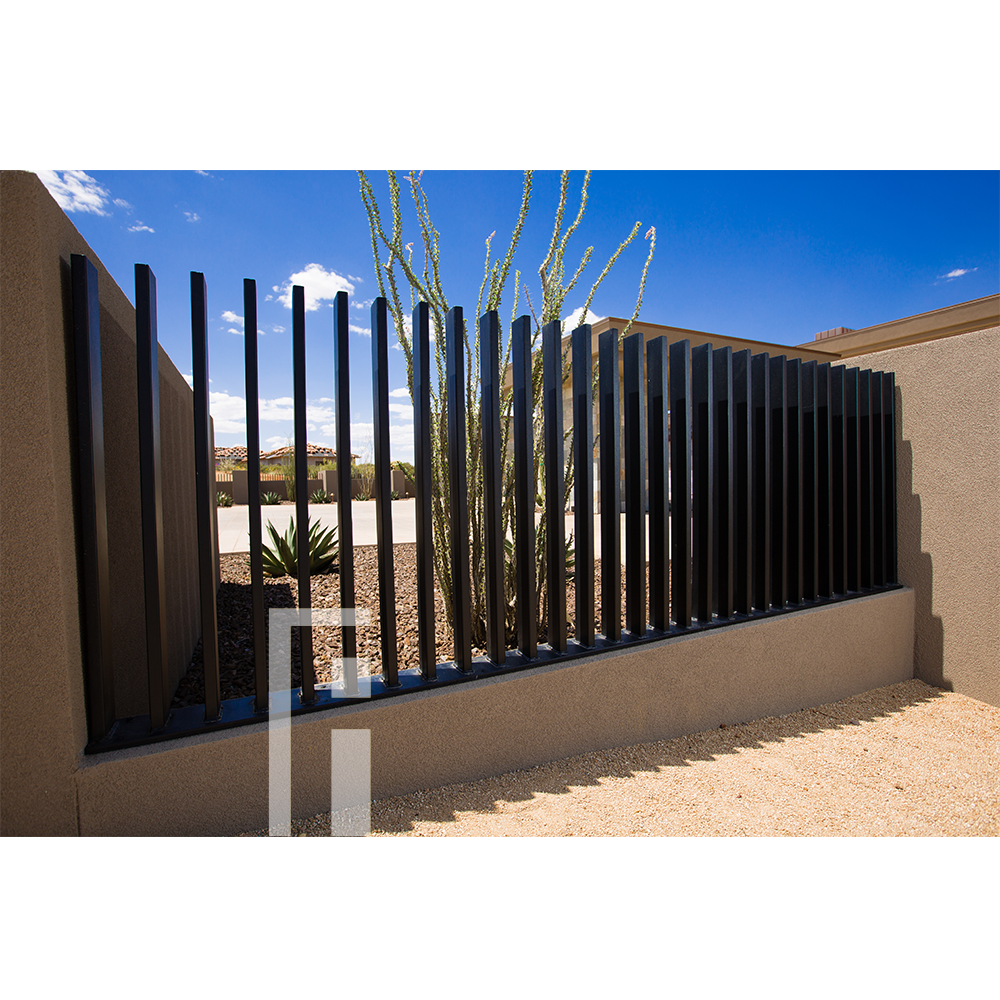 Vertical Iron Railings - First Impression Ironworks