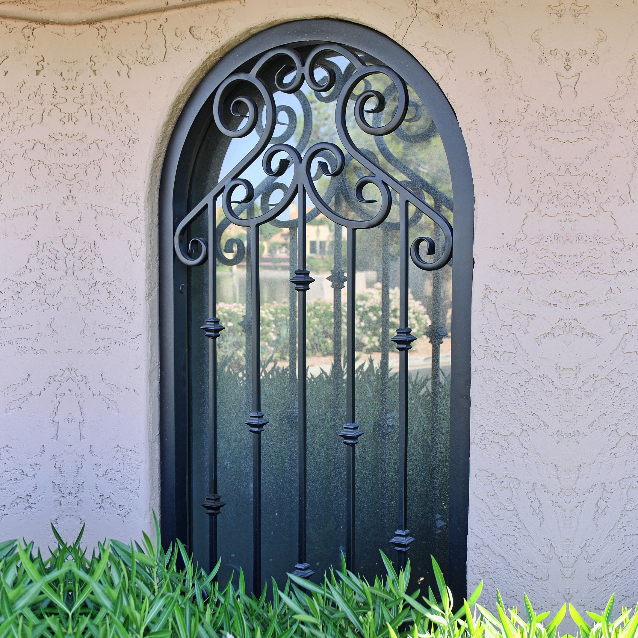 Custom Treescape Iron Window Guard | First Impression Ironworks