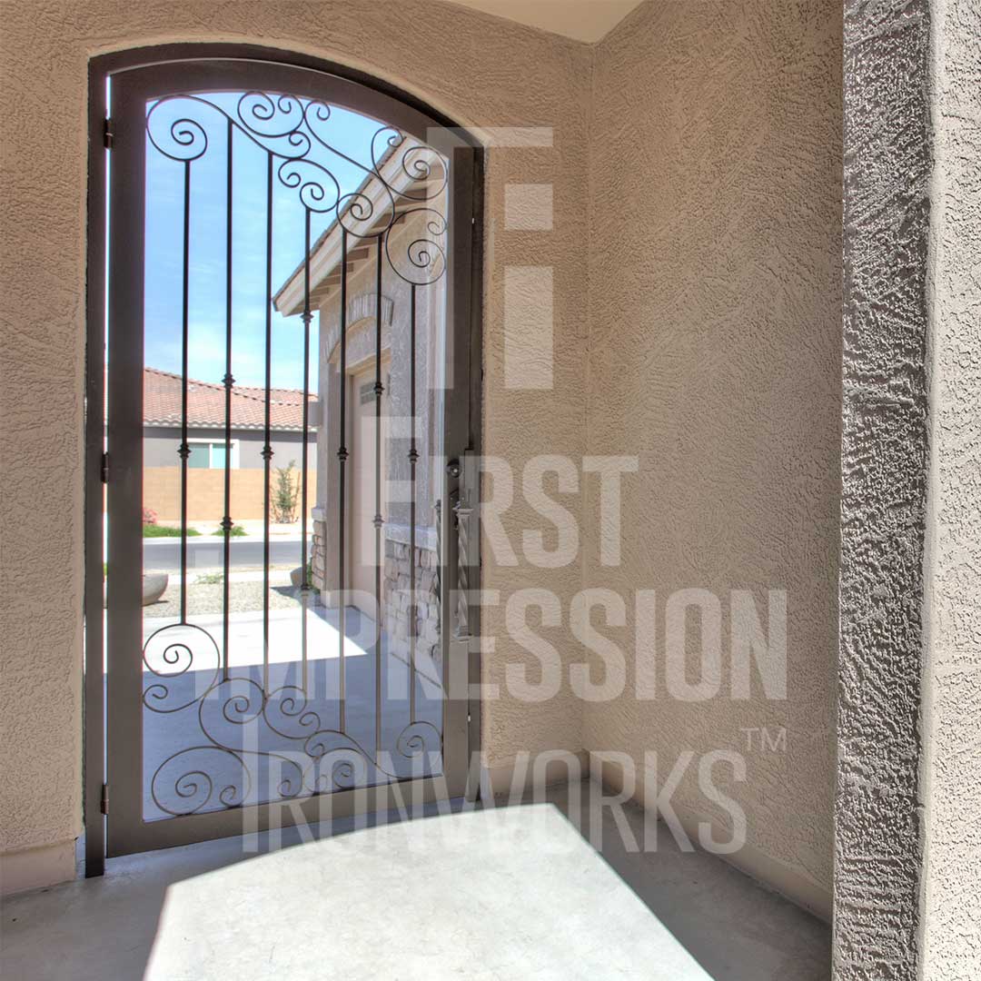 Napa Arched Iron Gate - First Impression Ironworks