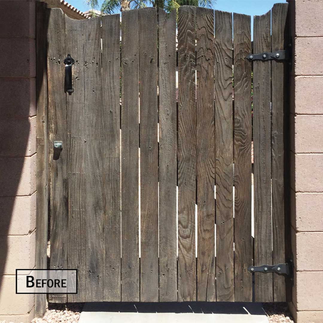 Iron & Wood Side Gate - First Impression Ironworks