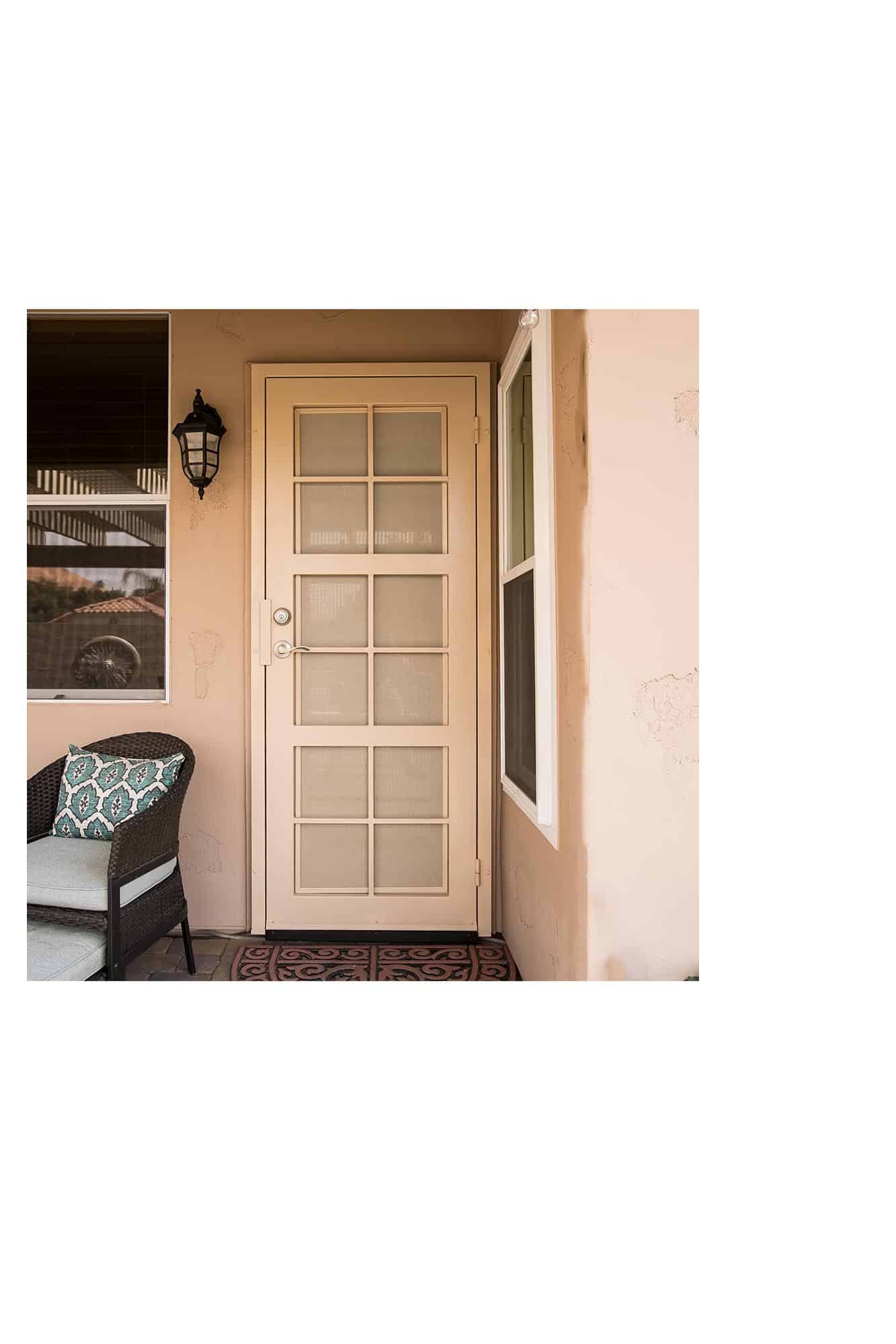 French Tip Iron Security Door with Faux Arch and Upgraded Handle ...