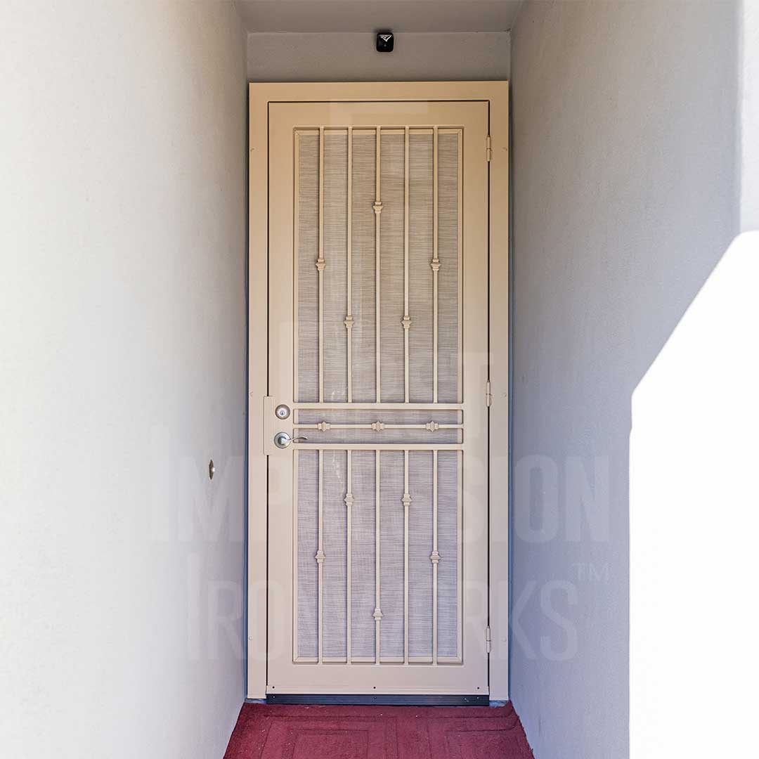 Texas Bauble Iron Security Door Signature | First Impression Ironworks