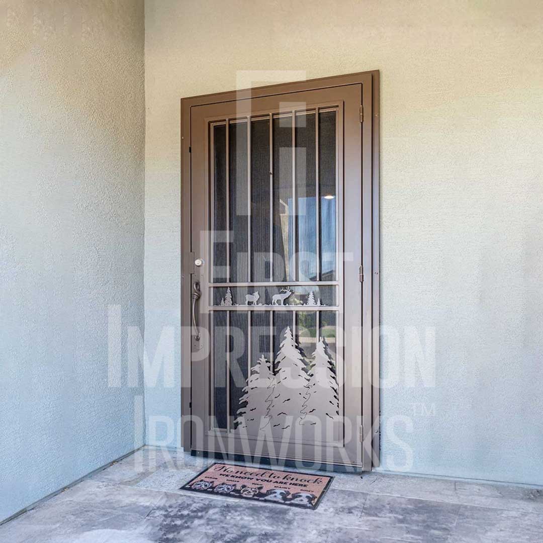 Pinetop Iron Security Door Exclusive | First Impression Ironworks