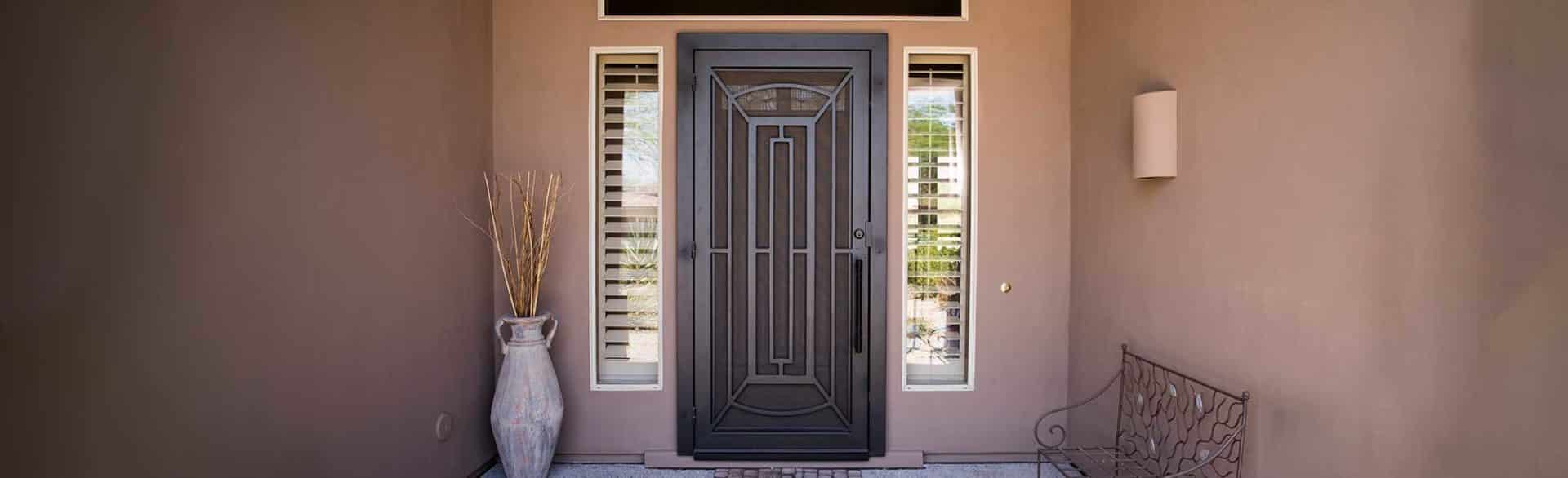 Texas Custom Iron Security Door Signature | First Impression Ironworks