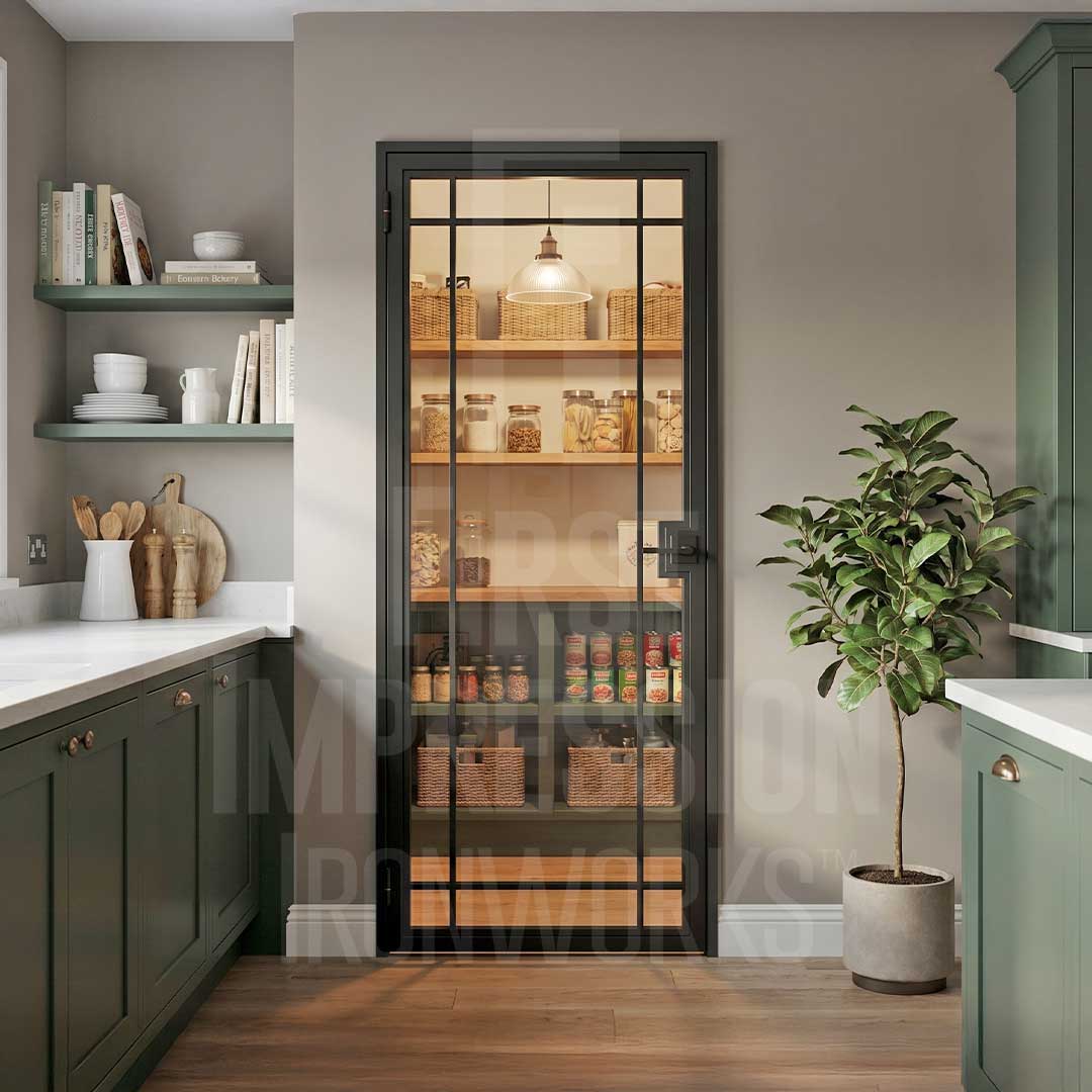 Craftsman Interior Iron Door | First Impression Ironworks